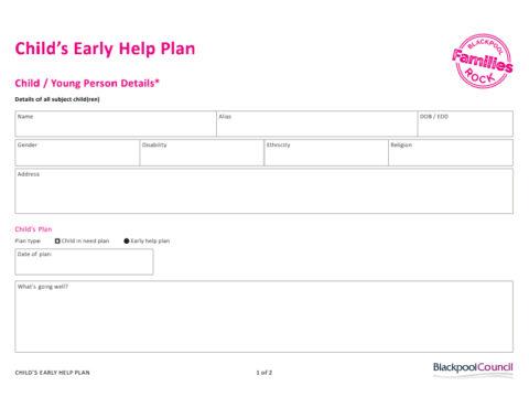 Early Help Plan